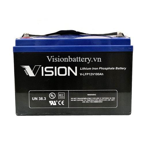 Ắc Quy Lithium VISION V-LFP12100 12V-100AH
